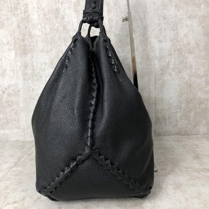 Bottega Veneta Tote Bag Cervo Hobo Leather Black, Luxury, Bags ...
