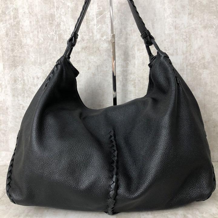 Bottega Veneta Tote Bag Cervo Hobo Leather Black, Luxury, Bags ...