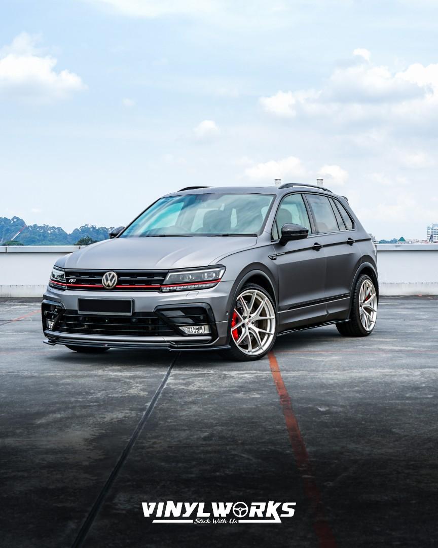 Car Wrap - Volkswagen Tiguan Full Car Wrap (Selenite Grey), Car ...