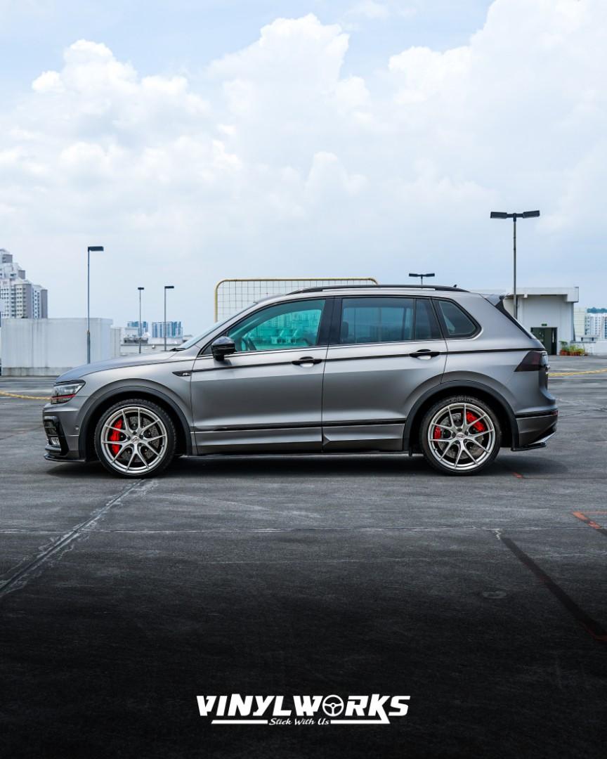 Car Wrap - Volkswagen Tiguan Full Car Wrap (Selenite Grey), Car ...