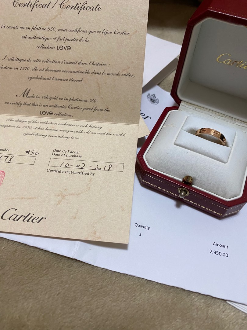 Cartier ring, Luxury, Accessories on Carousell