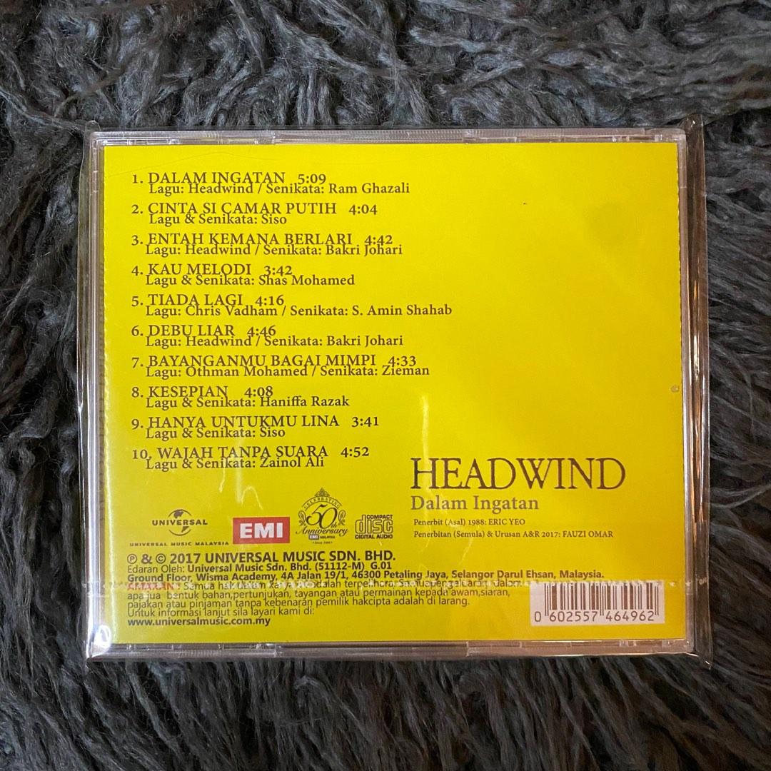CD HEADWIND Dalam Ingatan, Hobbies & Toys, Music & Media, CDs & DVDs on Carousell