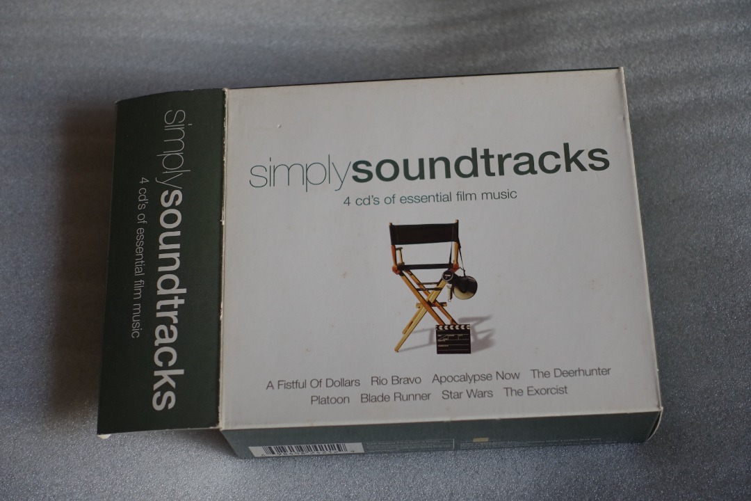 CD,SIMPLY SOUNDTRACKS,(4CD'S OF FILM MUSIC},FISTFUL OF DOLLARS,RIO ...