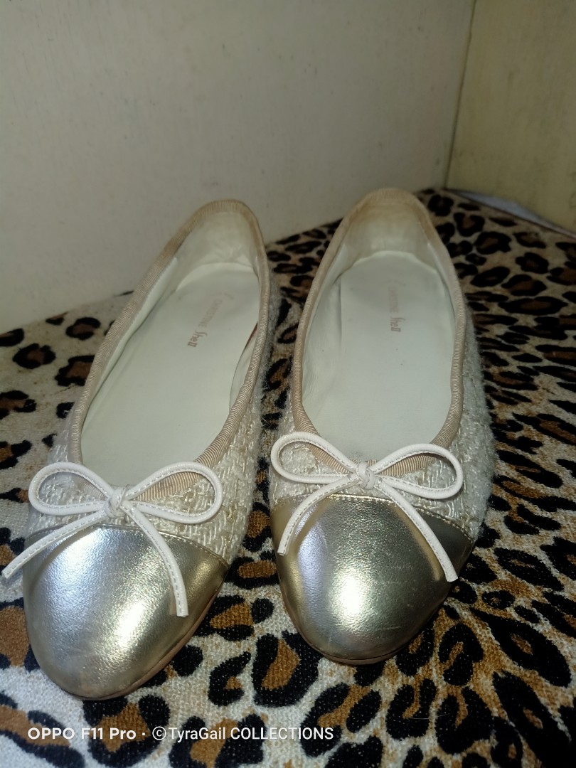 Christine Shell Tweed Doll Shoes, Women's Fashion, Footwear, Flats ...