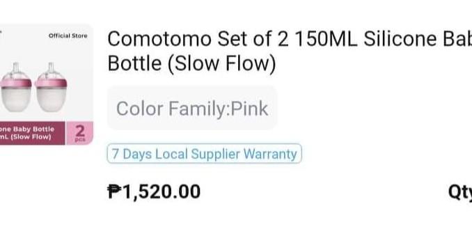 Comotomo Pink Slow Flow, Babies & Kids, Nursing & Feeding ...