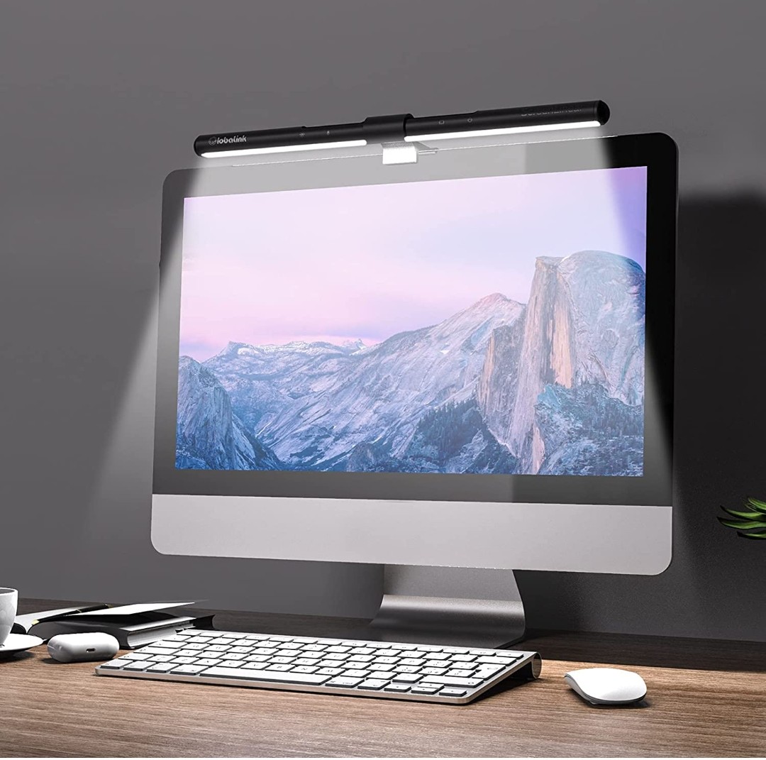 Computer Monitor Lamp, GlobaLink 40cm Auto-Dimming & Stepless-Dimming ...