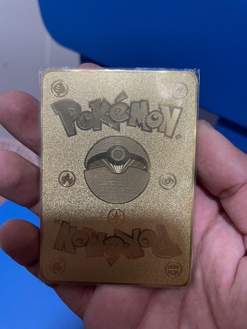 Custom Pokemon Gold Metal Card, Hobbies & Toys, Memorabilia ...
