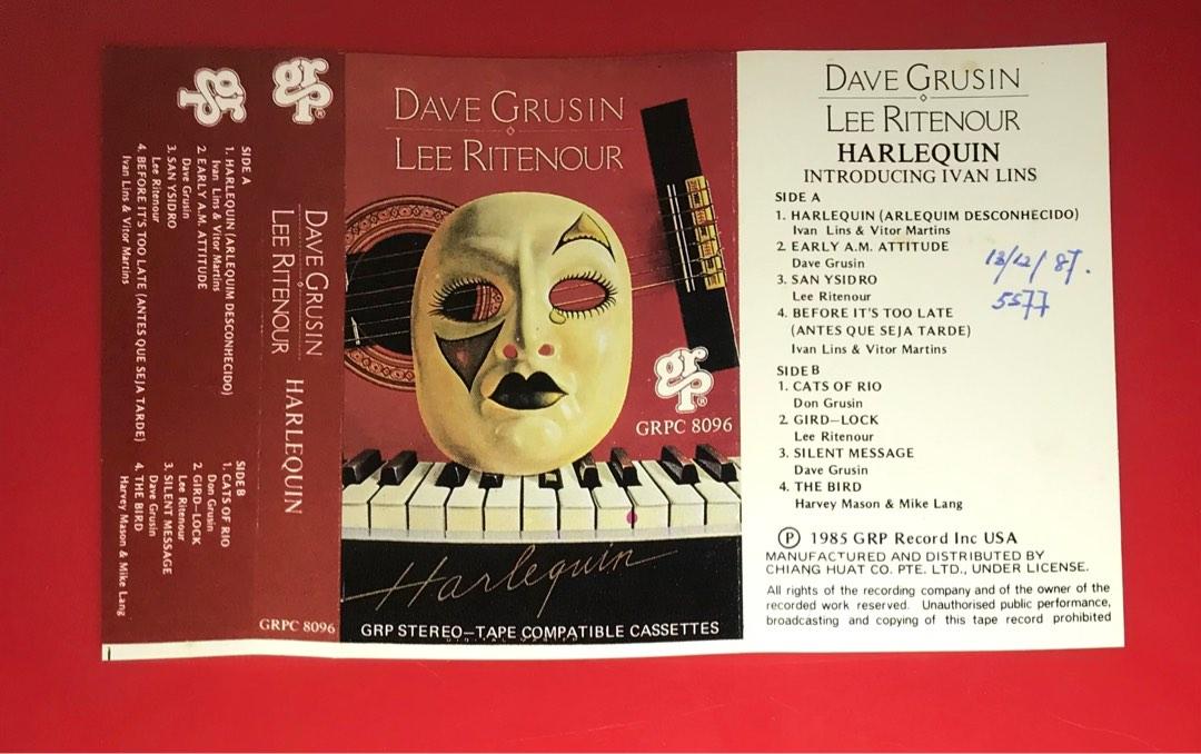 DAVE GRUSIN & LEE RITENOUR - HARLEQUIN CASSETTE, Hobbies & Toys, Music ...