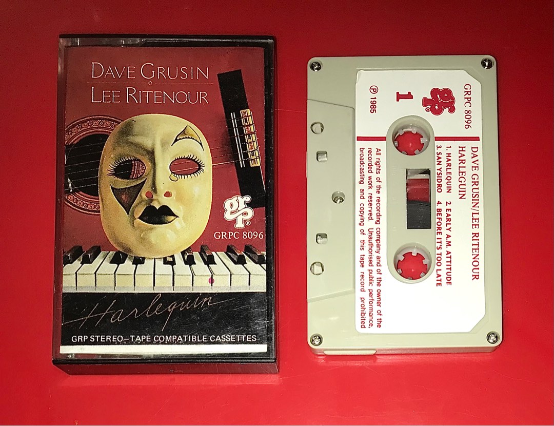 DAVE GRUSIN & LEE RITENOUR - HARLEQUIN CASSETTE, Hobbies & Toys, Music ...