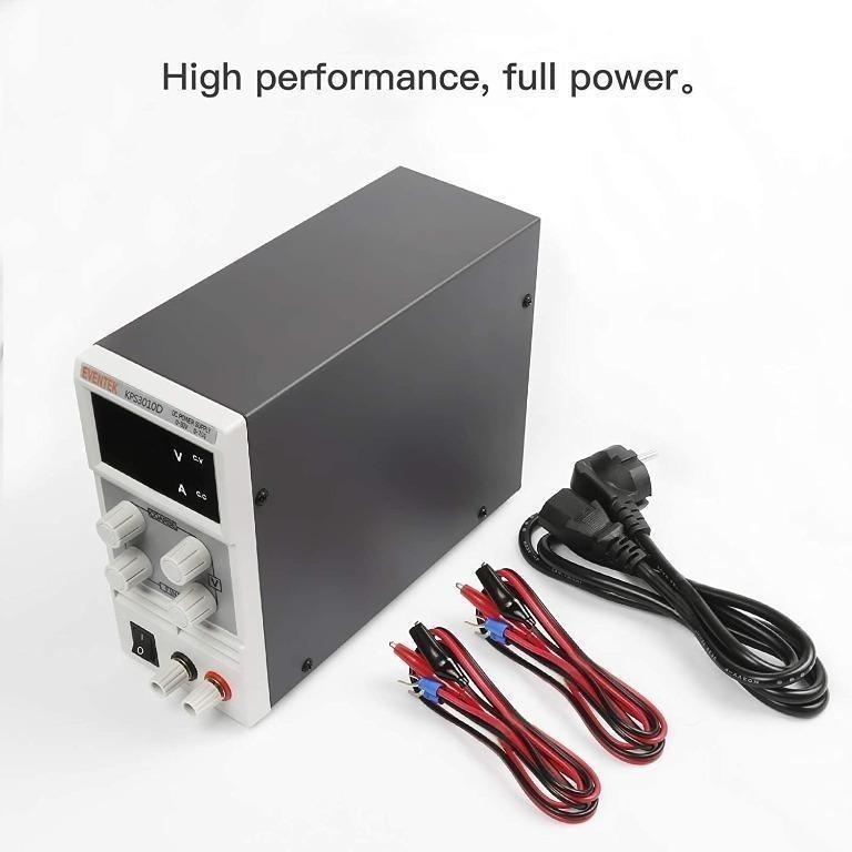 DC Power Supply Variable, 0-30V / 0-10A Eventek Adjustable Switching ...