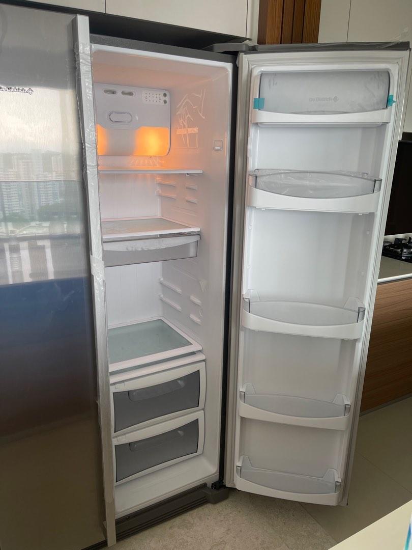 De-Dietrich DKA861XC 555L Side by Side Door Fridge, TV & Home ...