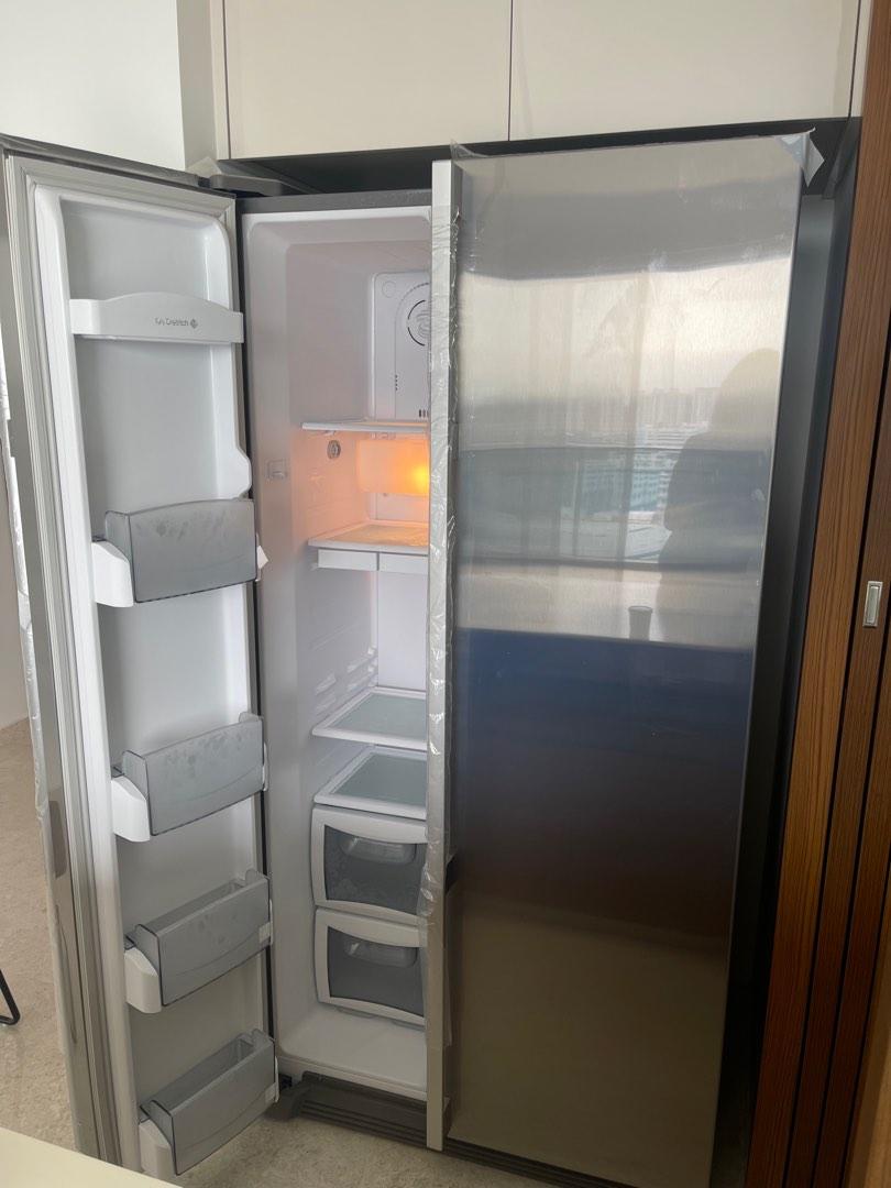 De-Dietrich DKA861XC 555L Side by Side Door Fridge, TV & Home ...