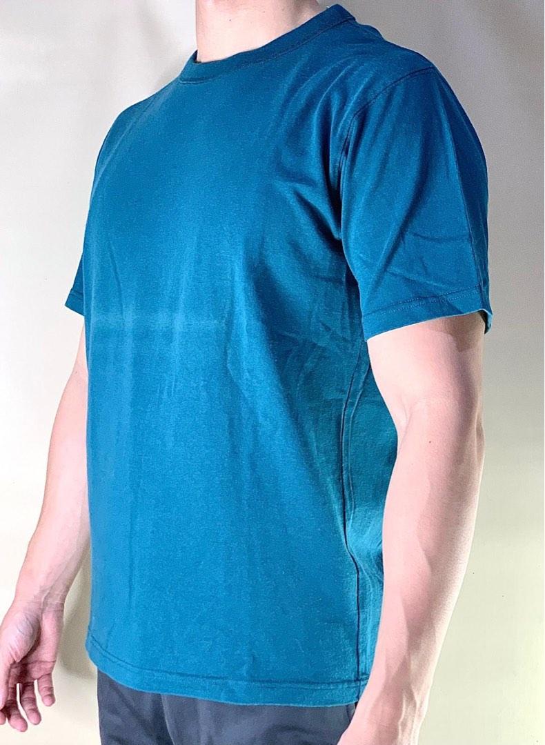 DEFECT Uniqlo T-Shirt Crew Neck Lengan apendek Kaos Pria Original ...