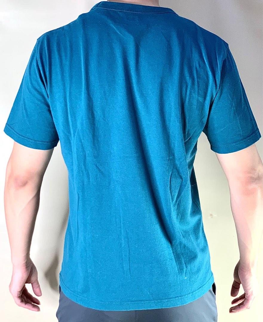 DEFECT Uniqlo T-Shirt Crew Neck Lengan apendek Kaos Pria Original ...