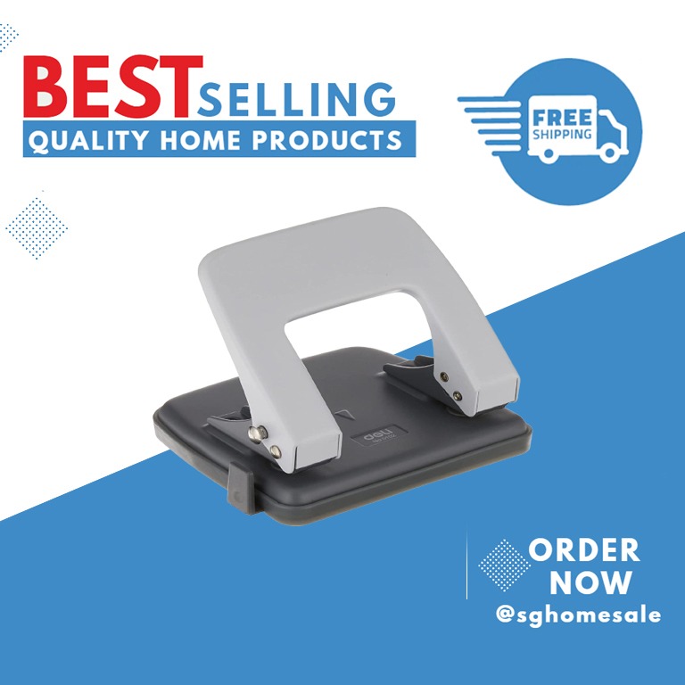 Deli E0102 2 Holes Metal Punch Lock System(20 Sheets), Hobbies & Toys ...