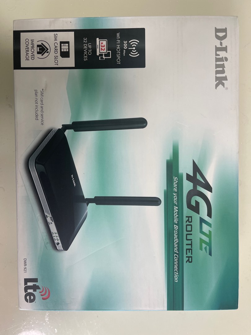 D-Link 4G LTE Router, Computers & Tech, Parts & Accessories, Networking ...