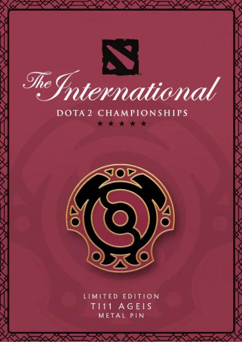 Official Dota 2 TI11 PIN [MAROON] The International 11 Dota 2 Singapore ...