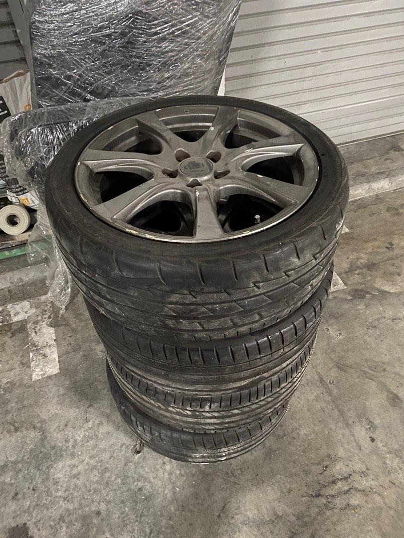 FD2R stock rims, Car Accessories, Tyres & Rims on Carousell