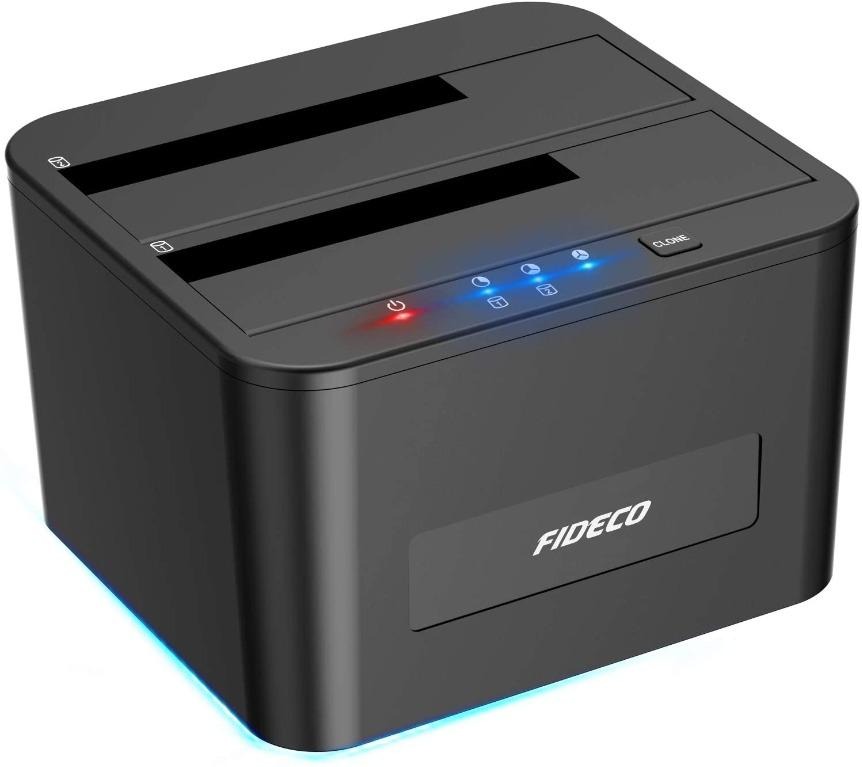 FIDECO Hard Drive Docking Station, USB 3.0 SATA HDD Docking Station for ...