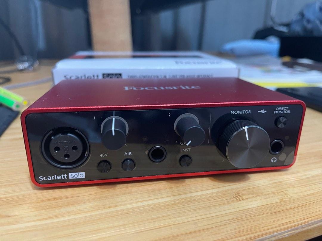 Focusrite Scarlett Solo (3rd Gen), Audio, Soundbars, Speakers ...