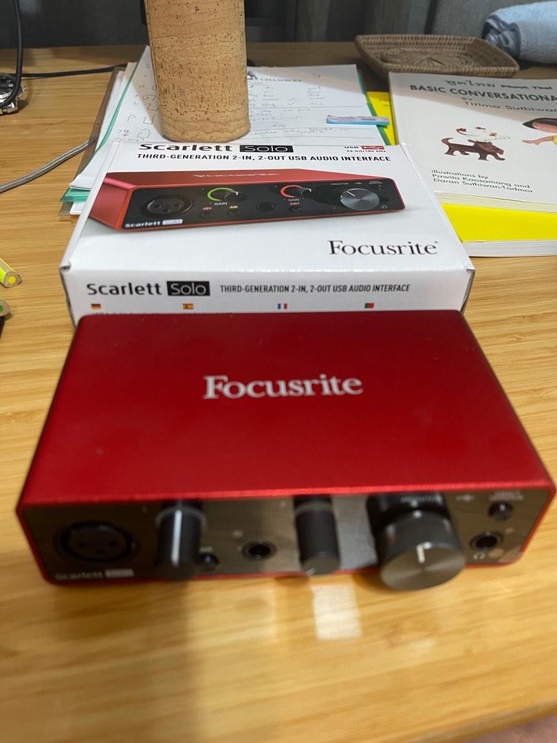 Focusrite Scarlett Solo (3rd Gen), Audio, Soundbars, Speakers ...
