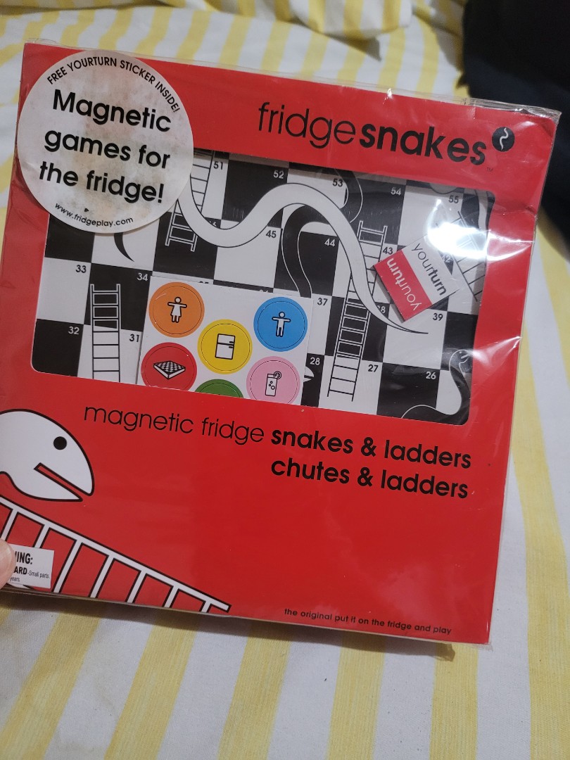 Fridgesnakes Snakes and Ladders Magnetic Fridge Board Game, Hobbies ...