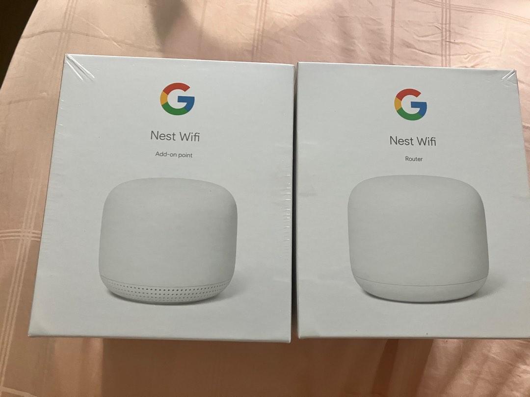 Google nest wifi - router + point, Computers & Tech, Parts ...