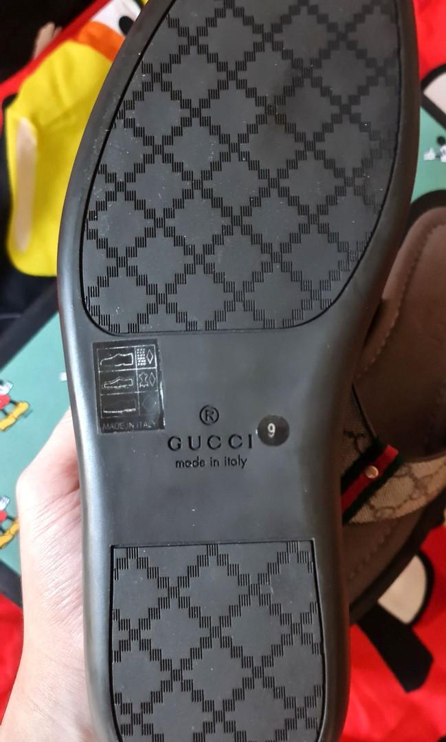 Gucci Monogram Flip Flop/Sandals., Luxury, Sneakers & Footwear on Carousell