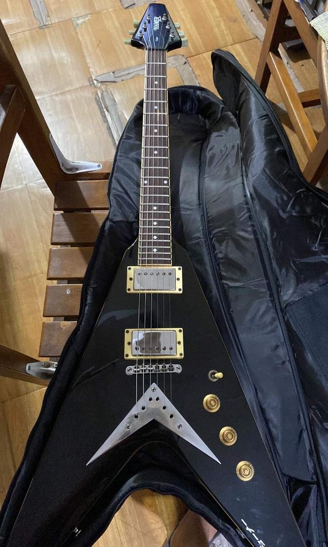 Hamer XT Vector Flying V (Black Noir) MII, Hobbies & Toys, Music ...