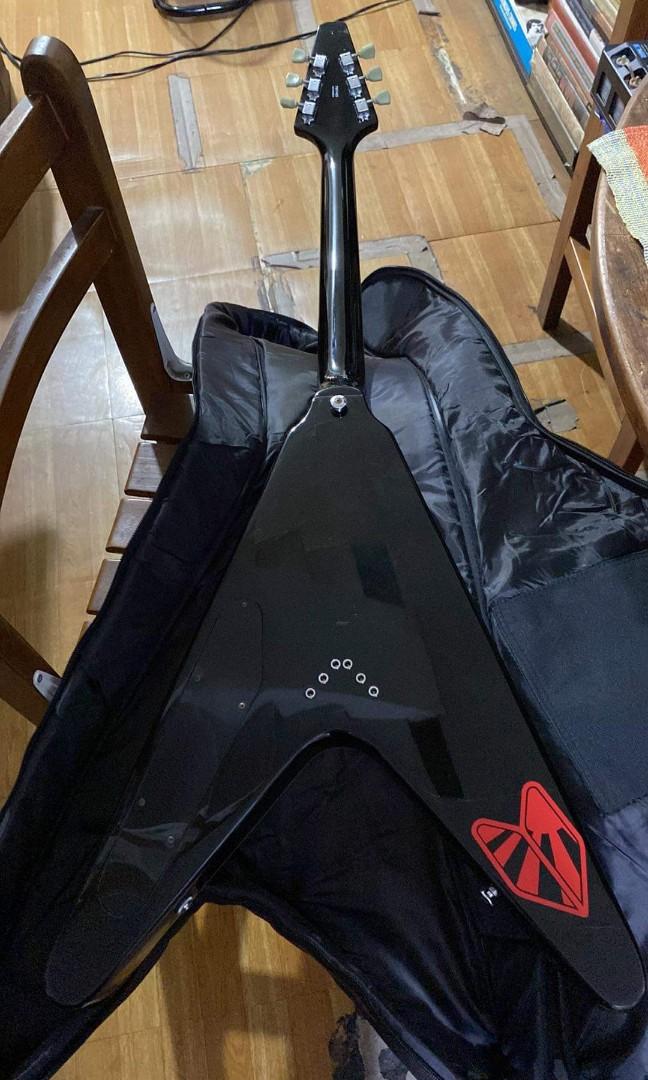 Hamer XT Vector Flying V (Black Noir) MII, Hobbies & Toys, Music ...