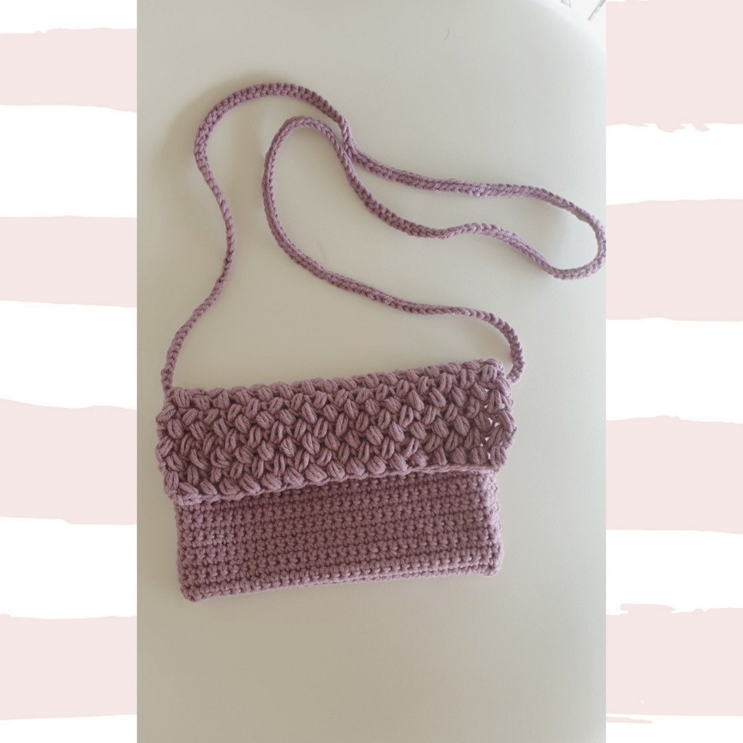 Handmade Crochet Sling Handphone Bag, Women's Fashion, Bags & Wallets ...