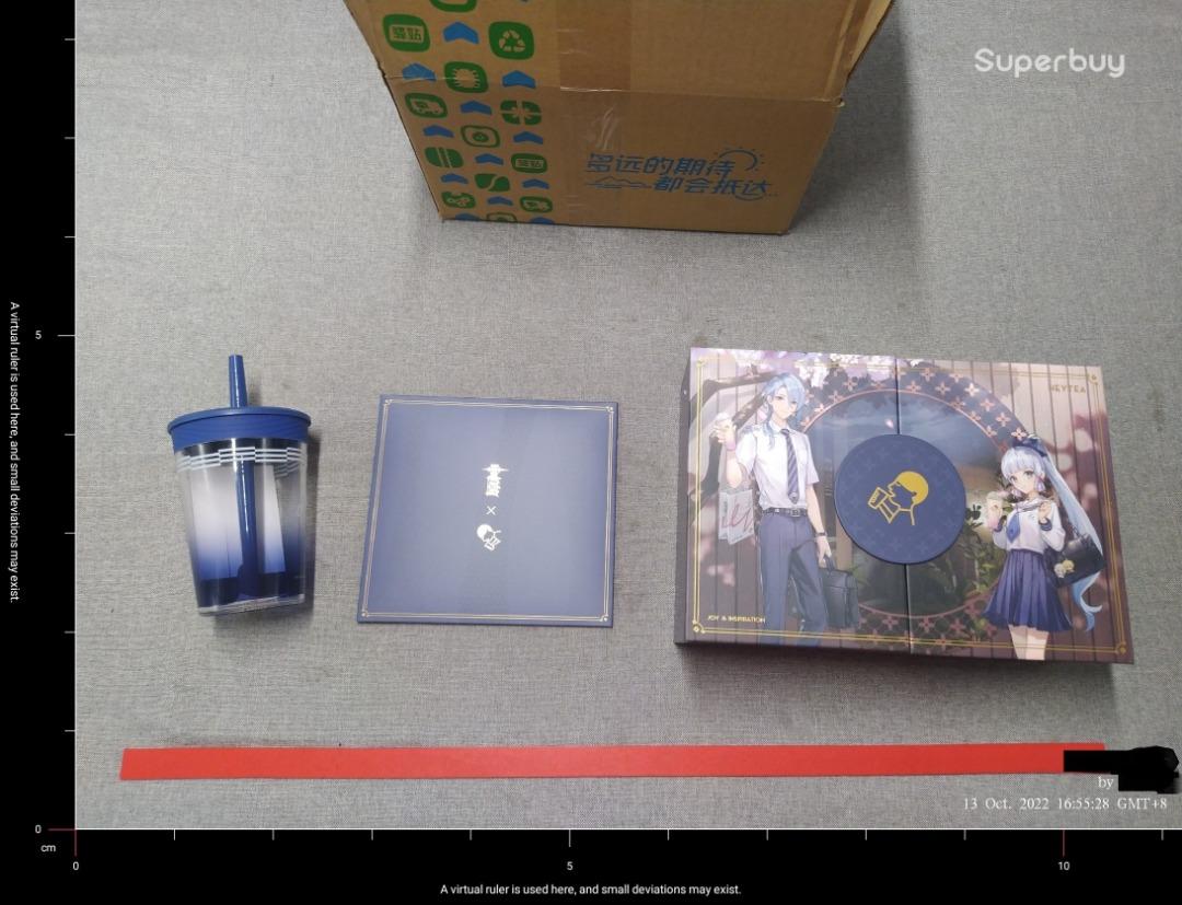 HEY TEA x Genshin Collab Ayato and Ayaka Gift Box, Hobbies & Toys ...