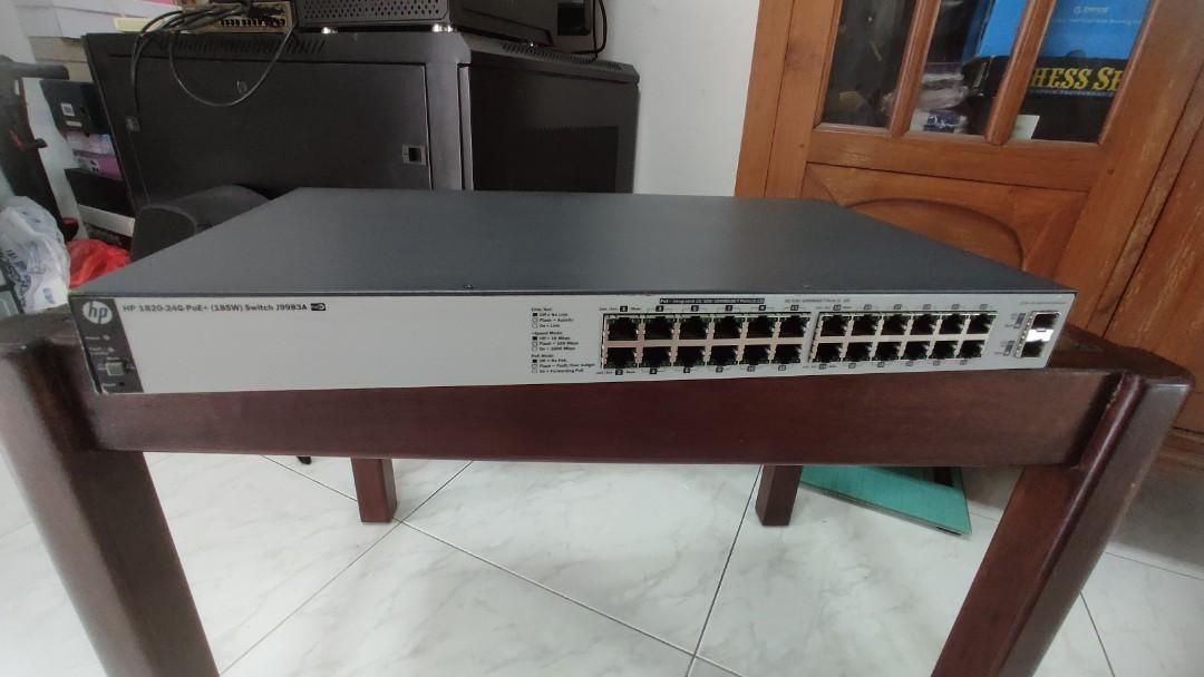 HP J9983A OfficeConnect 1820 24G 24 port POE+ Gigabit switch, Computers ...