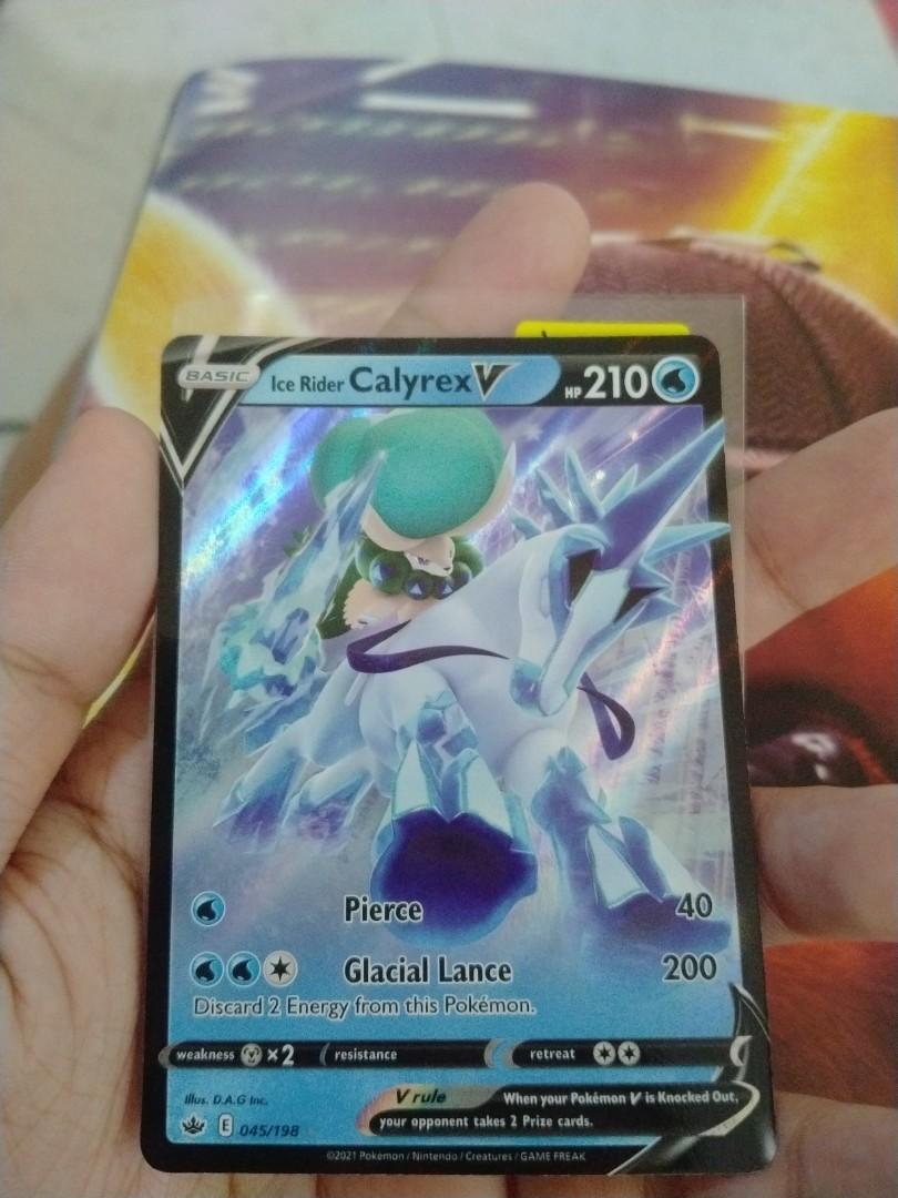 Ice Rider Calyrex V 045/198, Hobbies & Toys, Toys & Games on Carousell
