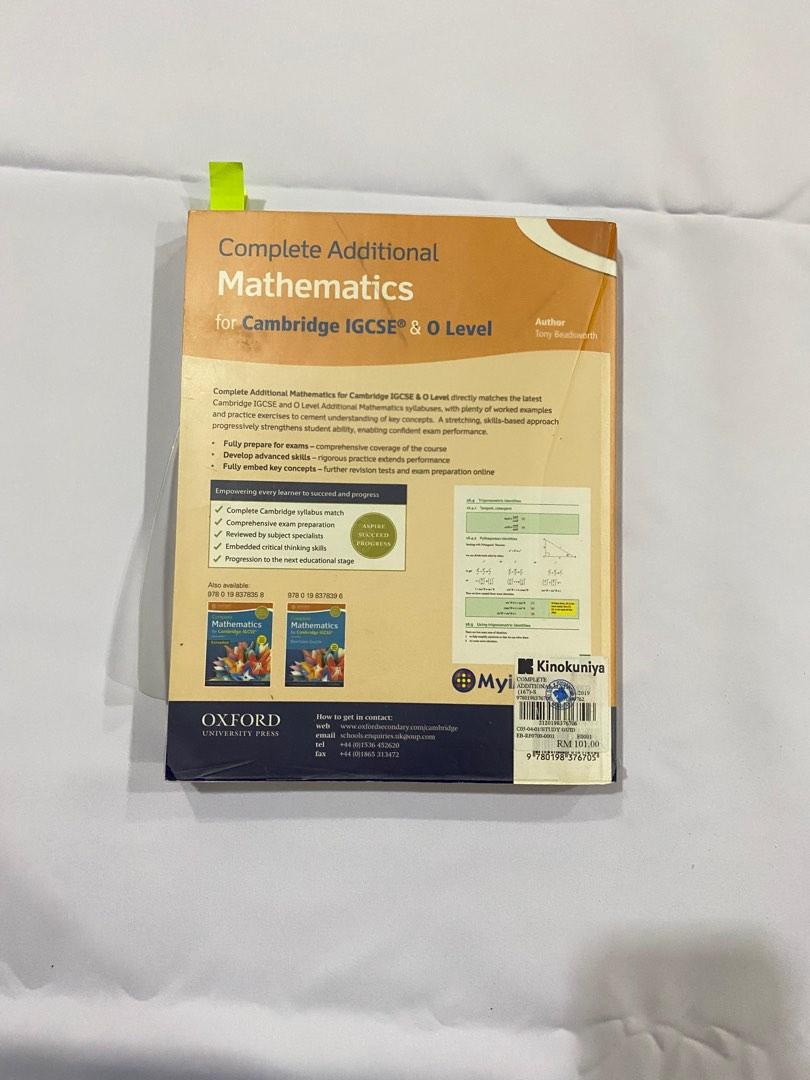Igcse Additional Mathematics Textbook Hobbies And Toys Books