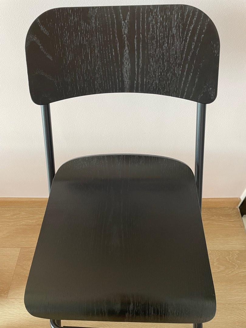 IKEA FRANKLIN Foldable Bar Stool with Backrest, Furniture & Home Living ...