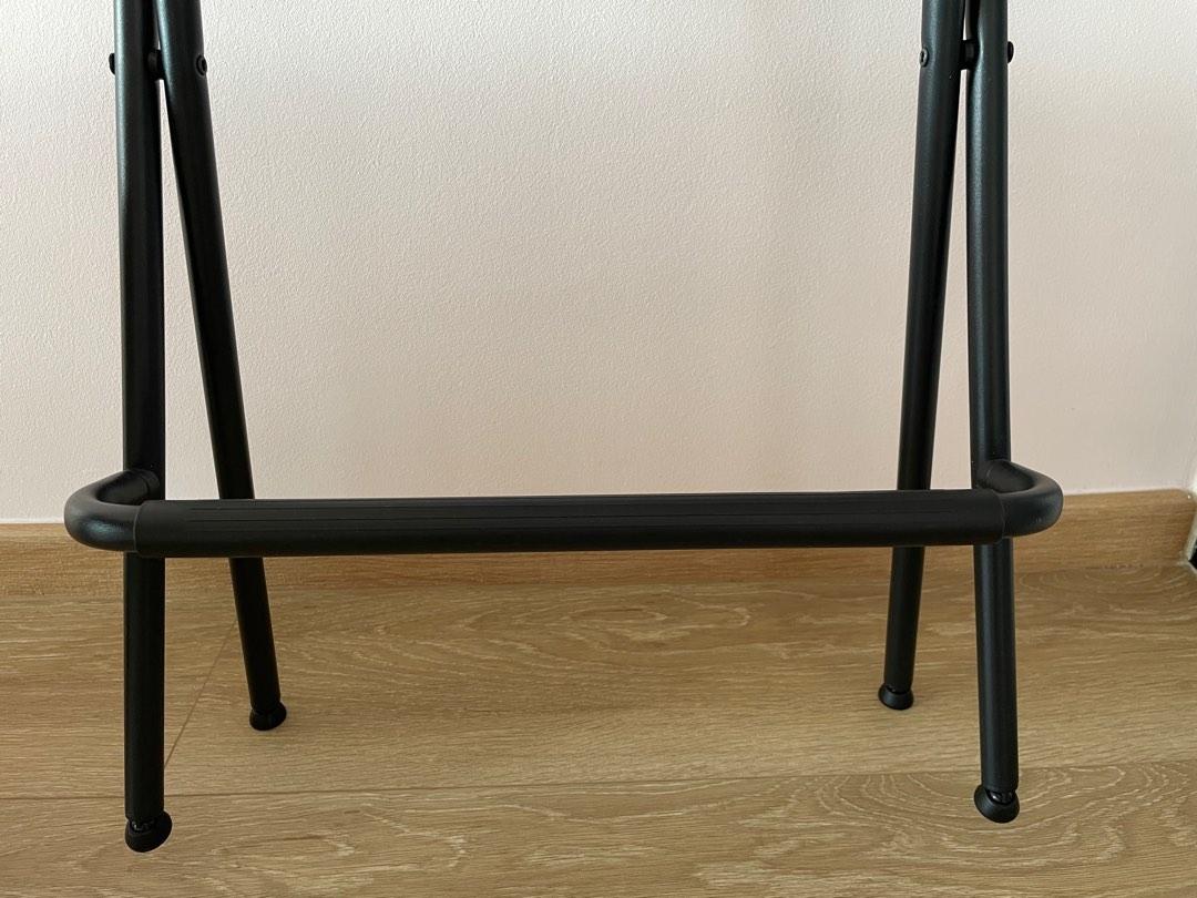 IKEA FRANKLIN Foldable Bar Stool with Backrest, Furniture & Home Living ...