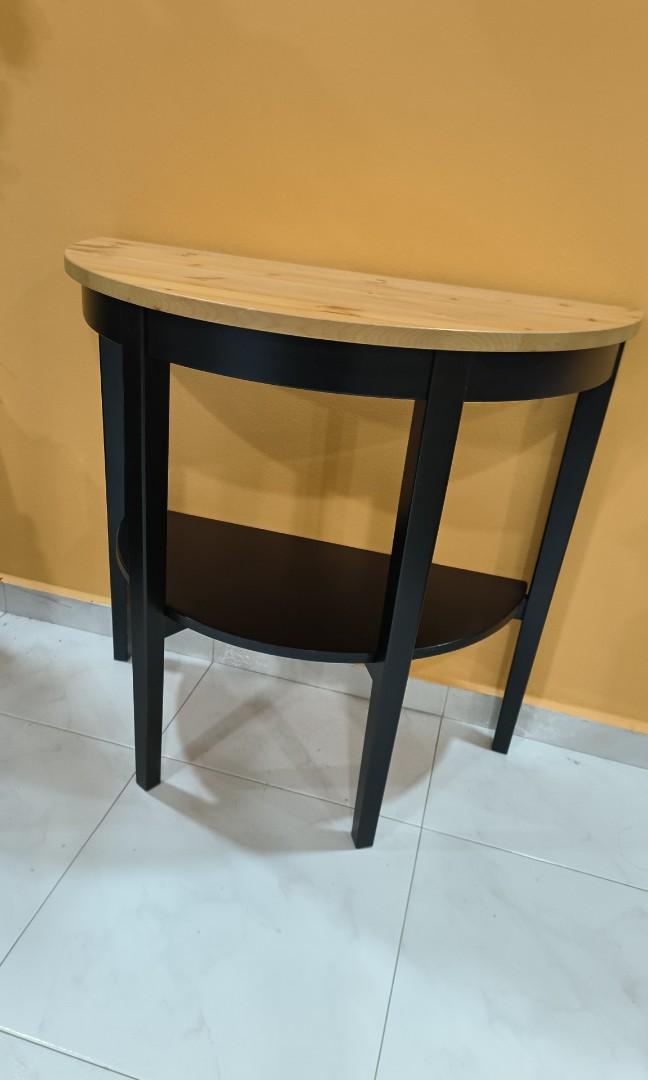 Ikea semi circle table, Furniture & Home Living, Furniture, Tables ...