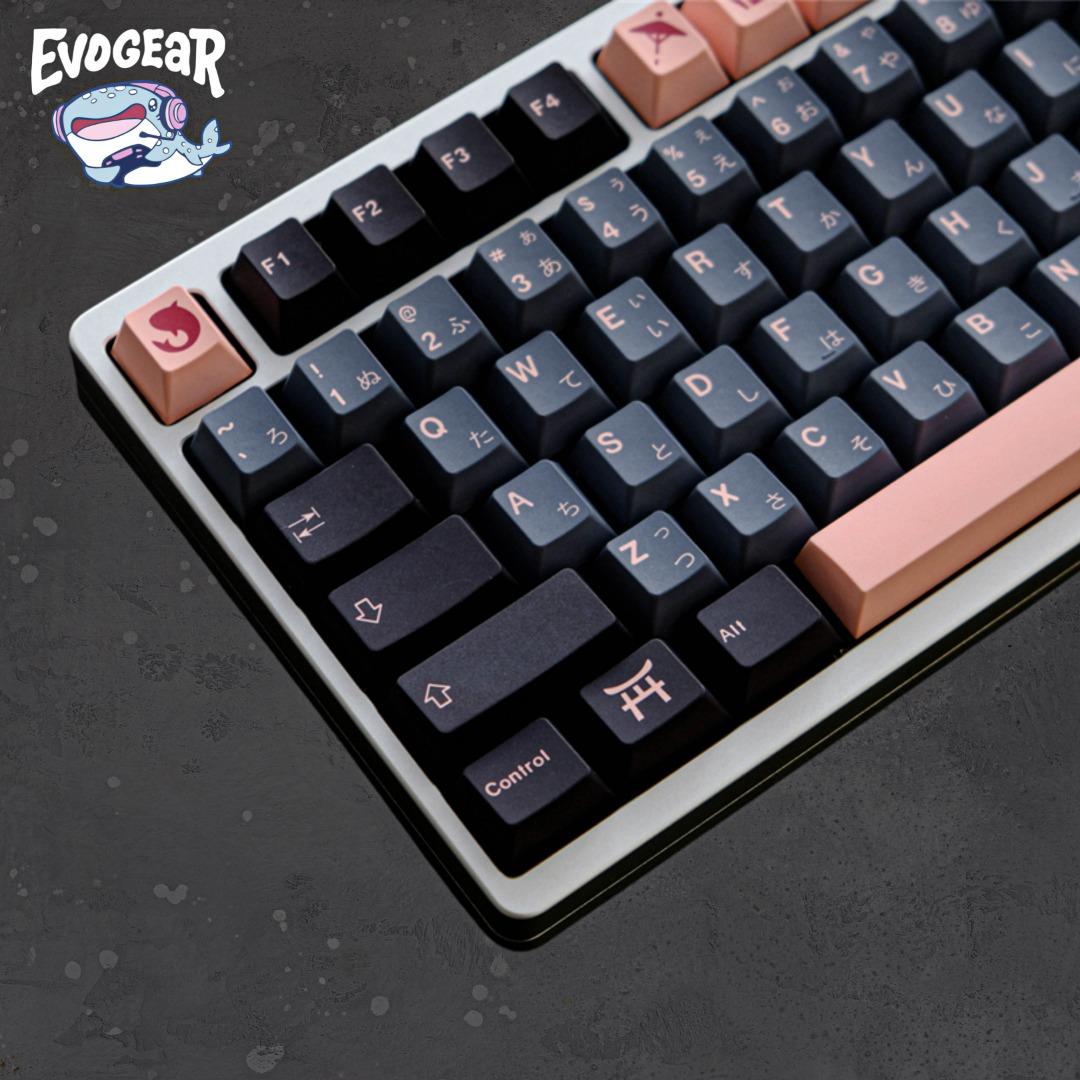 {IN STOCK} Night Sakura Keycaps | Japanese Keycaps | Cherry Profile ...