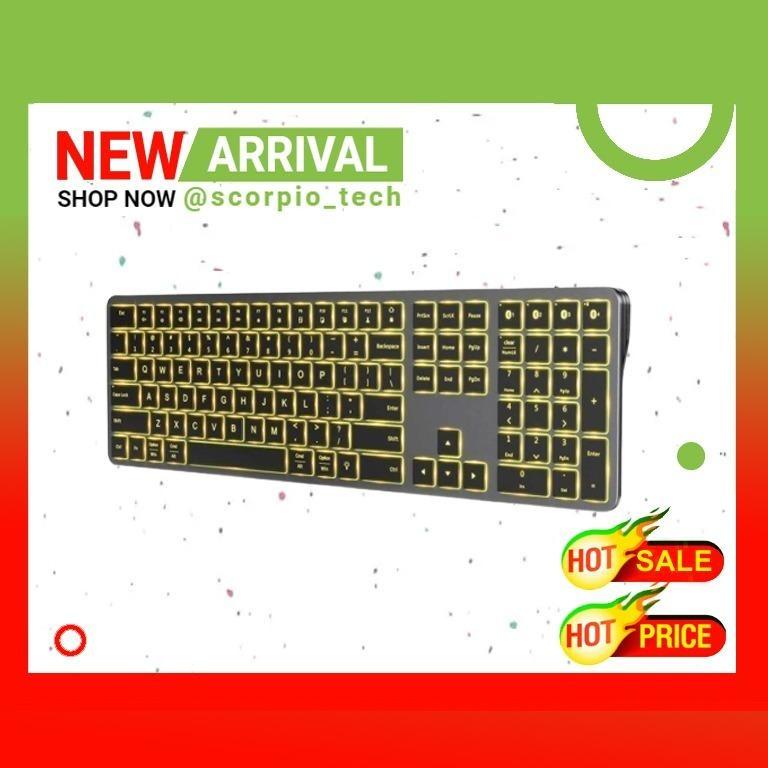 Jelly Comb Backlit Isj Zxkb Bluetooth Keyboard Computers Tech Parts Accessories