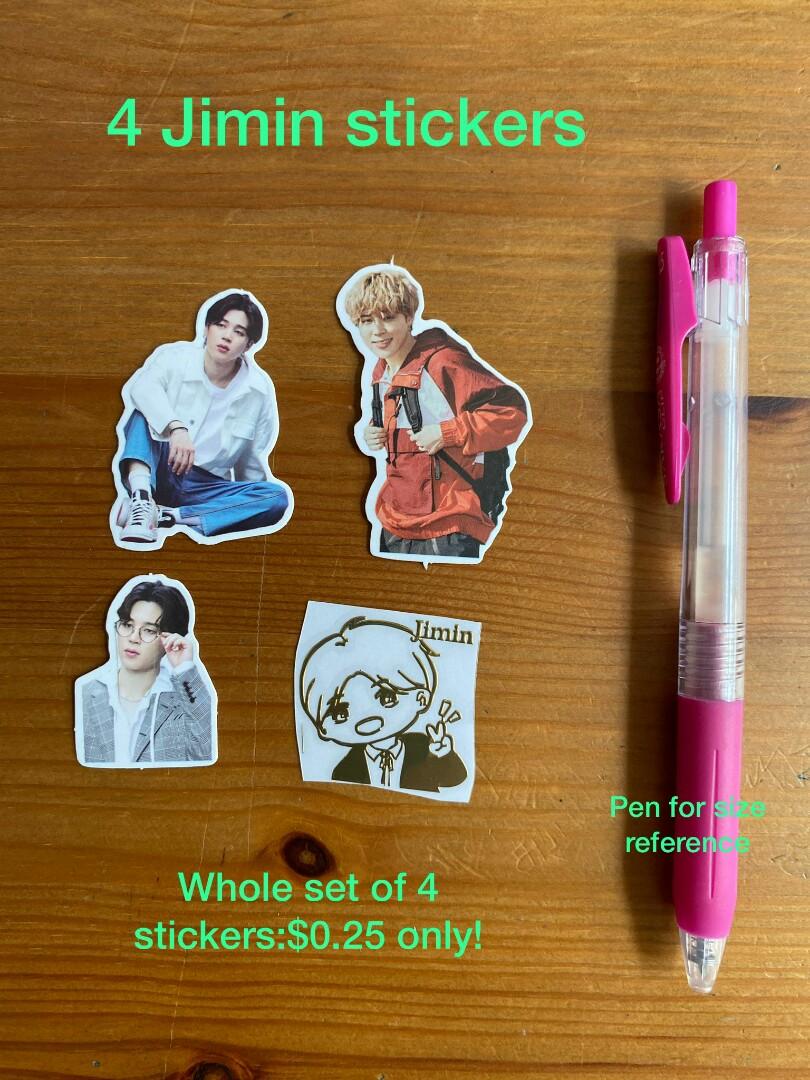 JIMIN STICKERS for less than 30 cents!!, Hobbies & Toys, Memorabilia ...