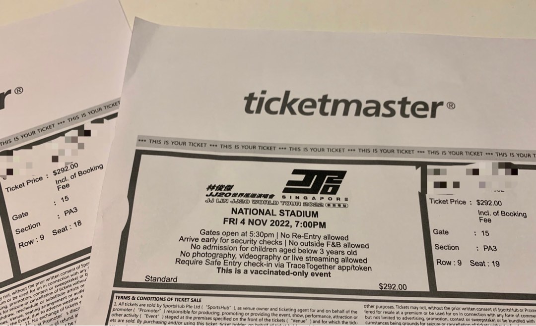 JJ20 world tour JJLin concert 2 tickets, Tickets & Vouchers, Event ...