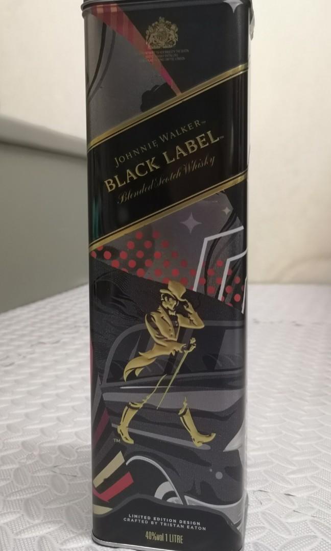 Johnnie Walker Black Label Limited Edition Tin Can, Hobbies & Toys ...