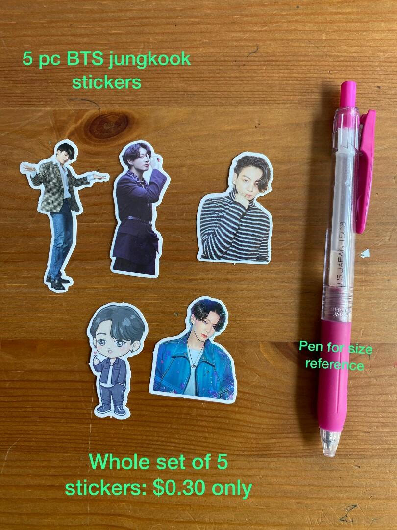 JUNGKOOK STICKERS for less than 50 cents!!, Hobbies & Toys, Memorabilia ...