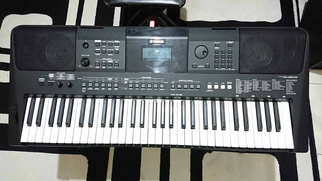 Keyboard yamaha psr E 463 flashdisk, Musik & Media, Alat di Carousell