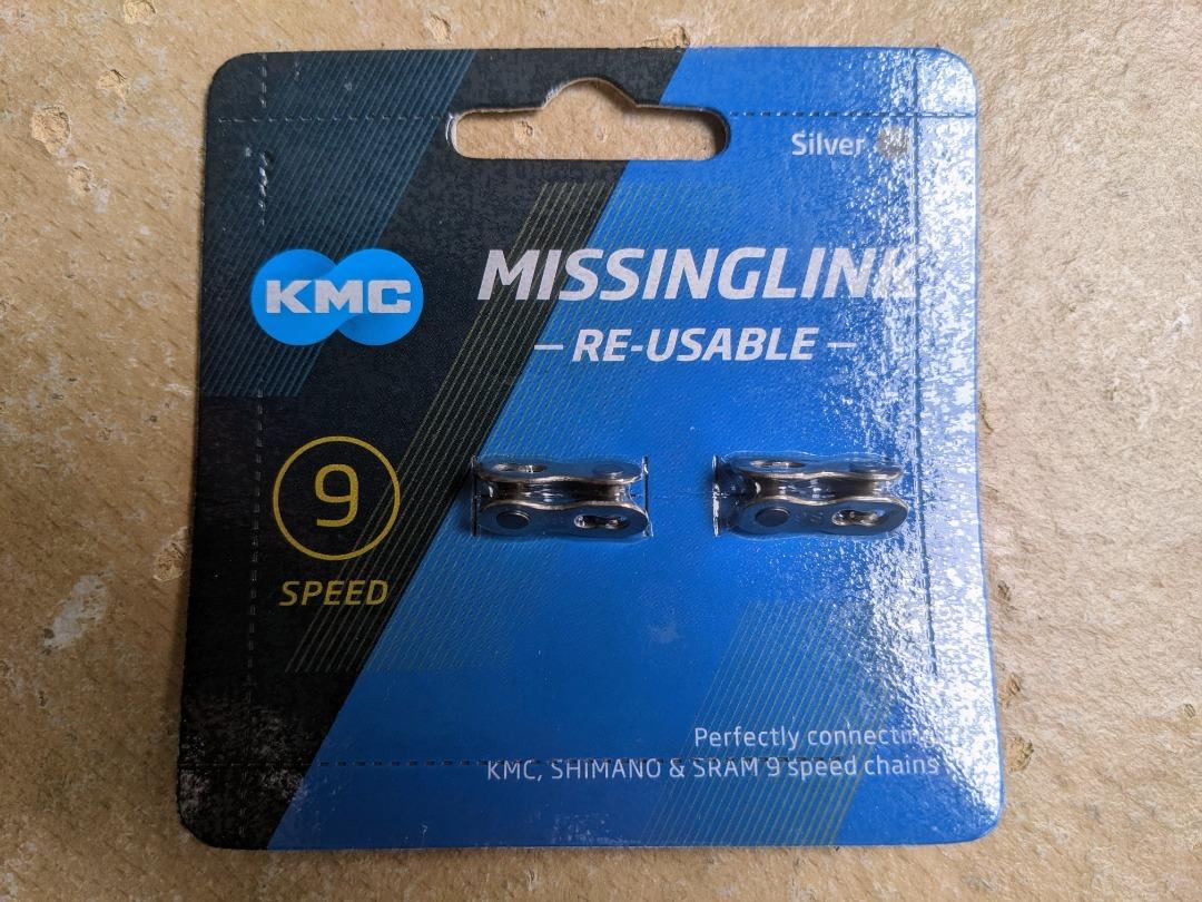 KMC 9速鏈快扣 CL566R 銀色 (KMC/Shimano/SRAM 9速鏈適用) 兩對裝 (Made in Taiwan)), 運動 ...
