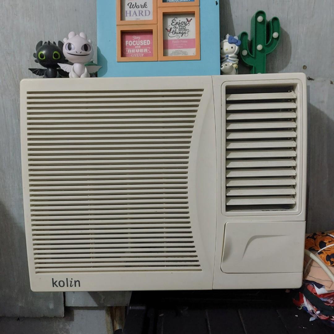 Kolin window type Aircon .80 HP, TV & Home Appliances, Air Conditioning ...
