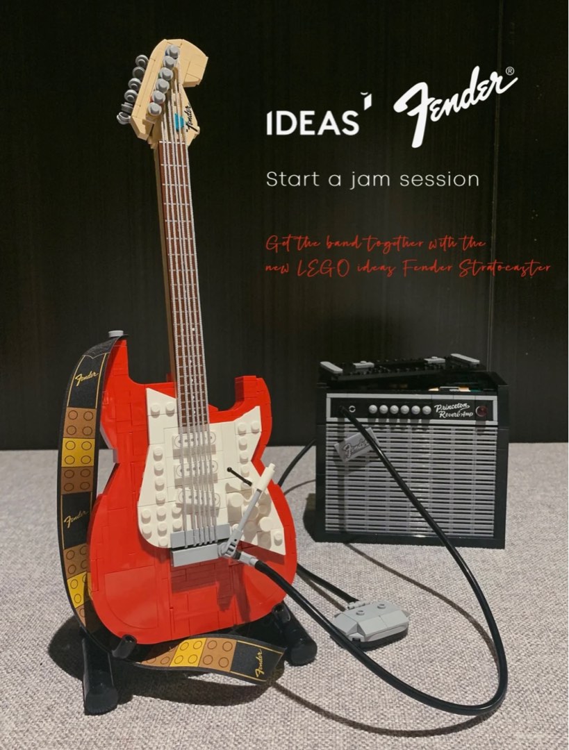 Lego Fender guitar, Hobbies & Toys, Toys & Games on Carousell