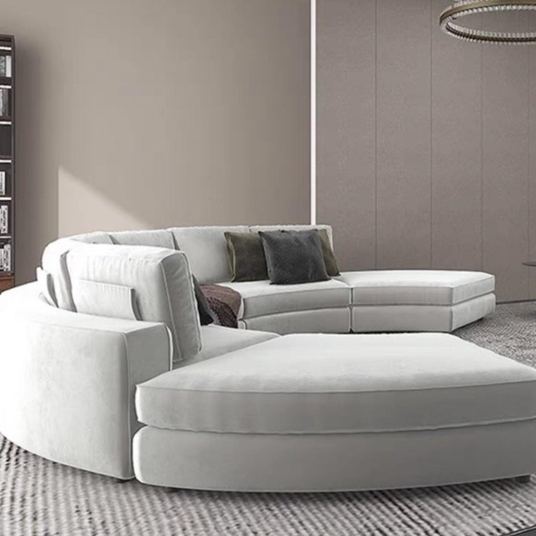Length 160cm Cica Designer Curve Sofa Available in High Quality Cotton ...