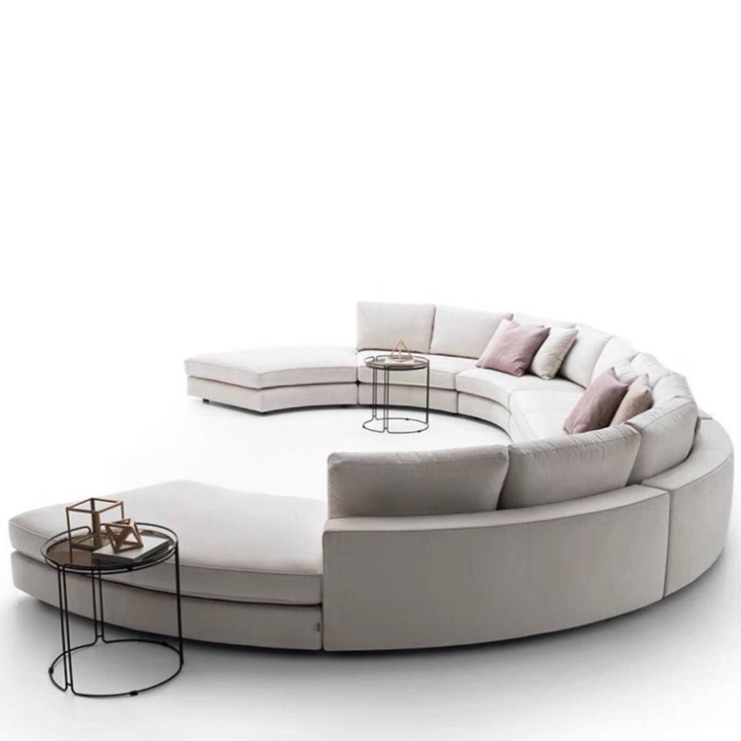 Length 160cm Cica Designer Curve Sofa Available in High Quality Cotton ...